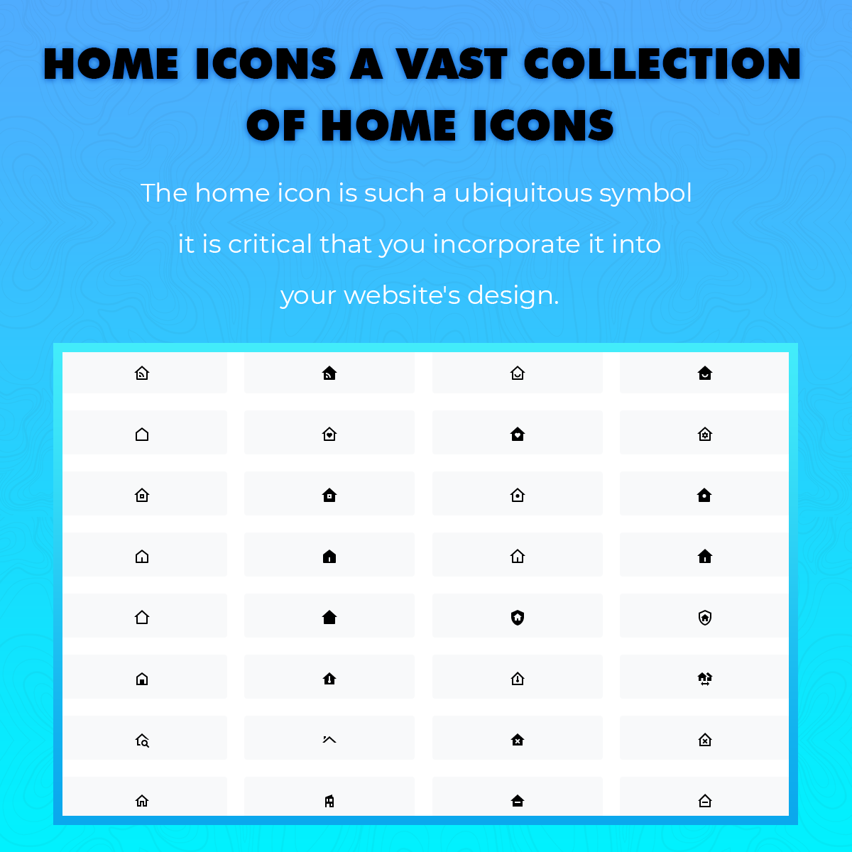 Home Icons: A Vast Collection of Home Icons