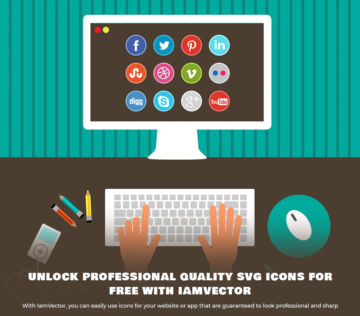 Unlock Professional Quality SVG Icons for Free with IamVector