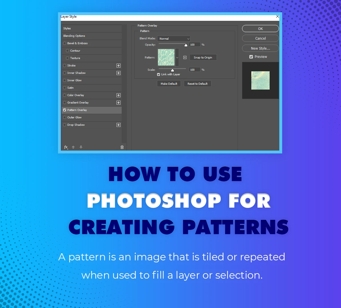 how to make a pattern in photoshop